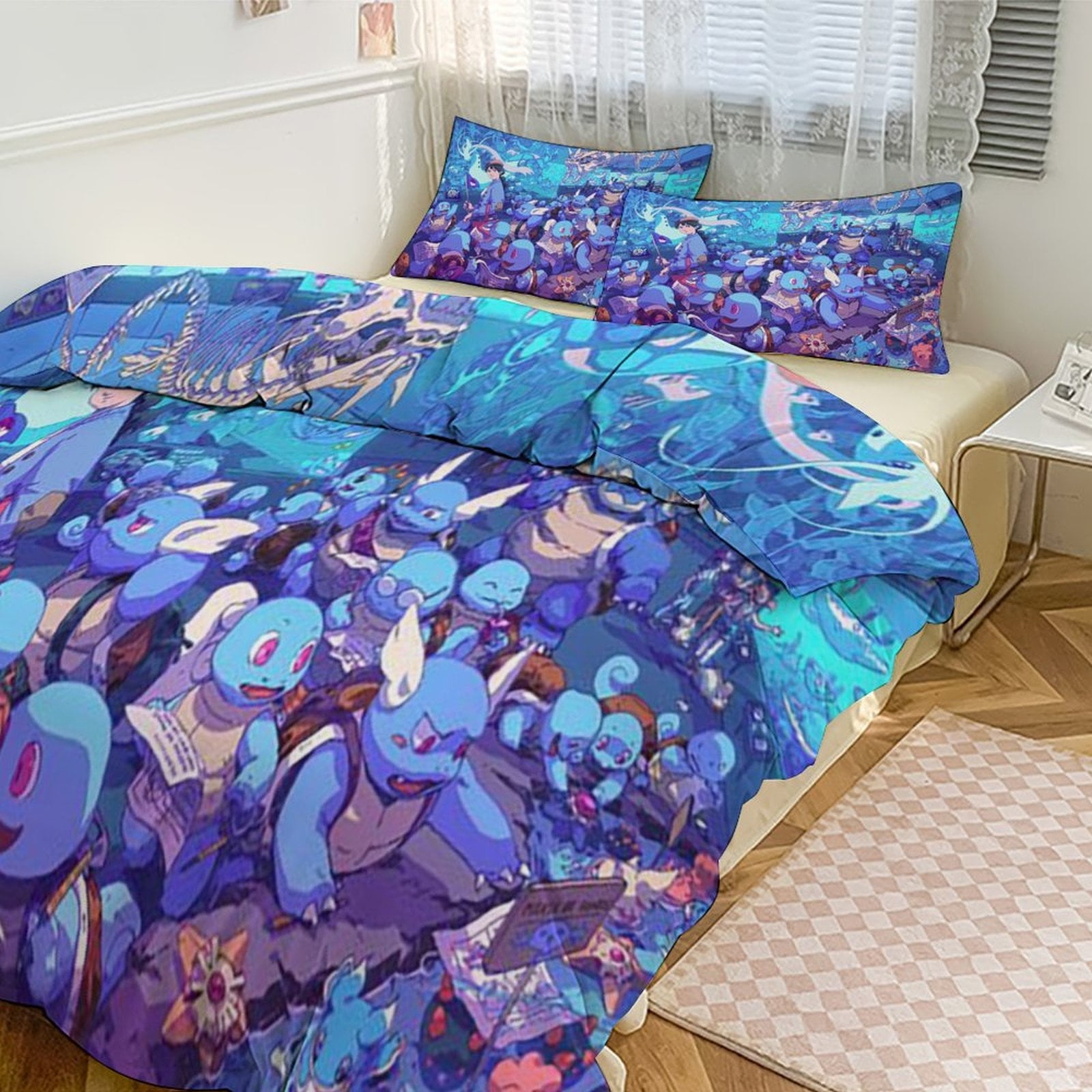 Pokemon Bedding Set Anime Three-piece for Boys Girls Teens King ...