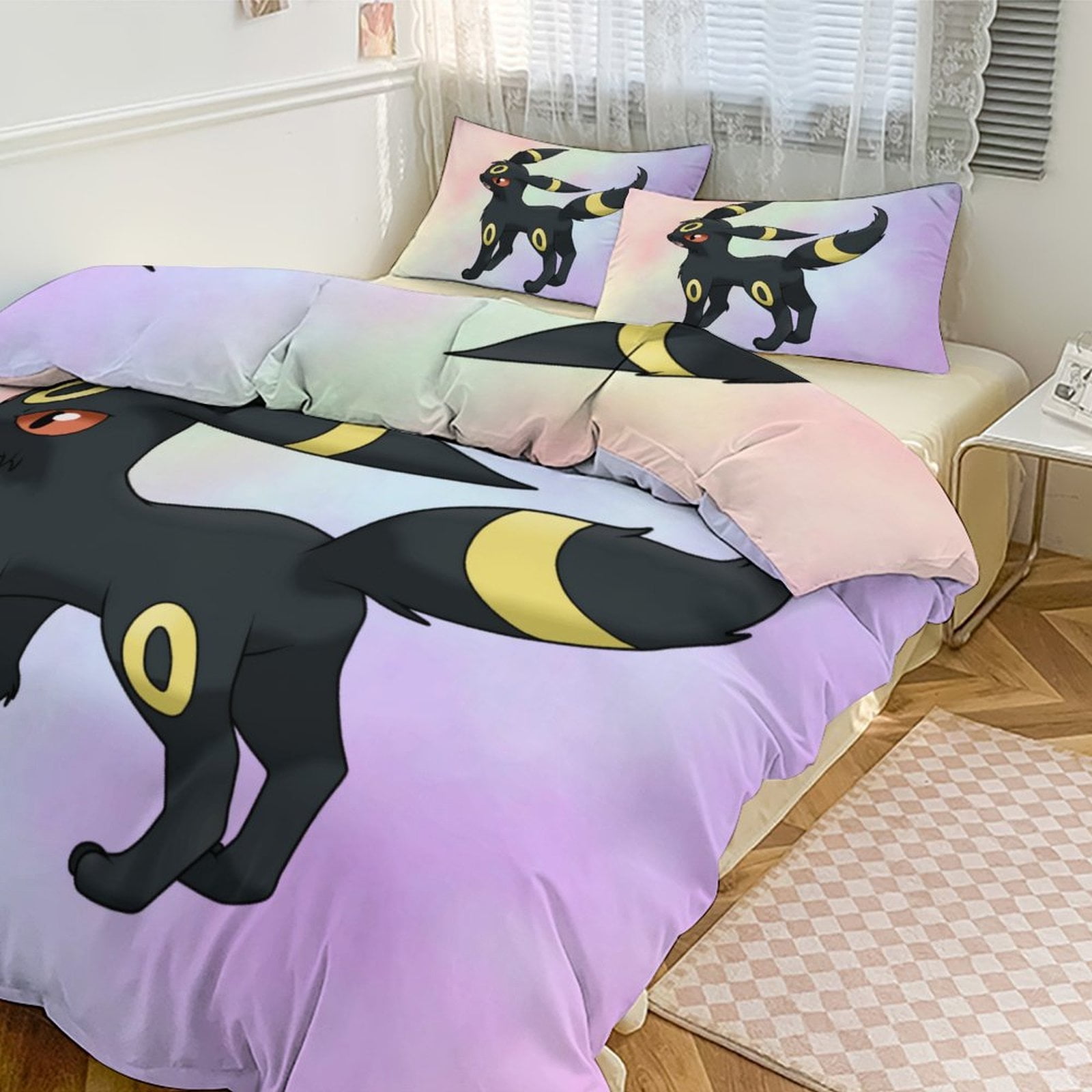 Pokemon Bedding Set Anime Three-piece for Boys Girls Teens Queen ...