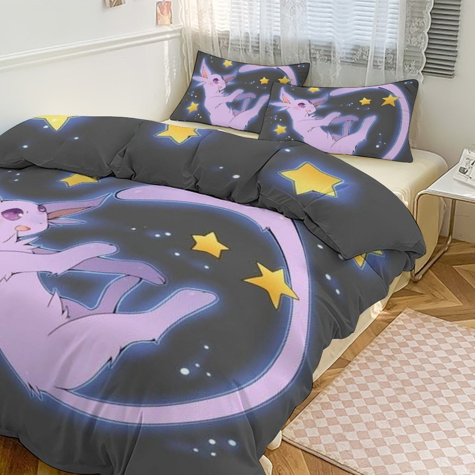 Pokemon Bedding Set Anime Three-piece for Boys Girls Teens Twin ...