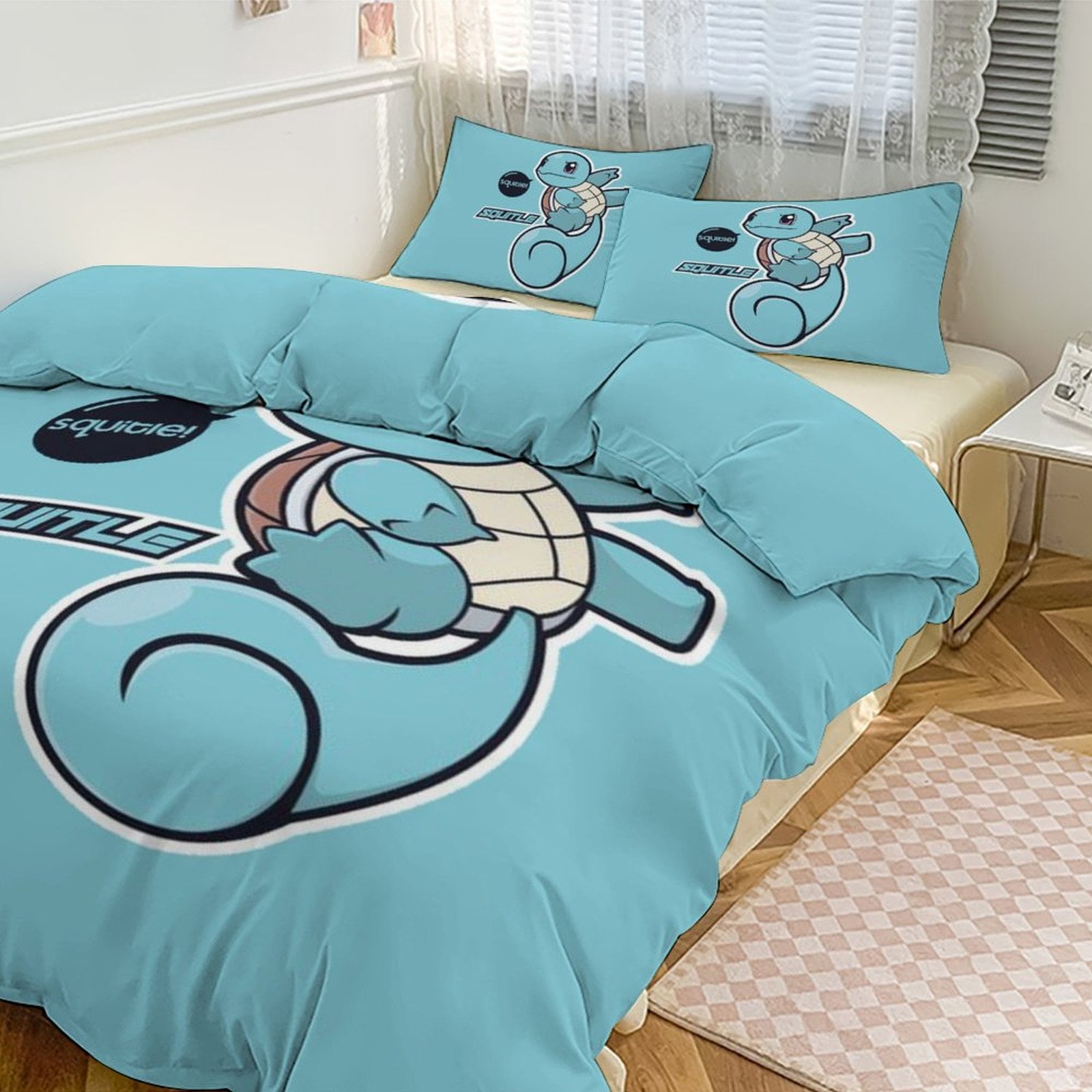 Pokemon Bedding Set Anime Three-piece for Boys Girls Teens Twin ...