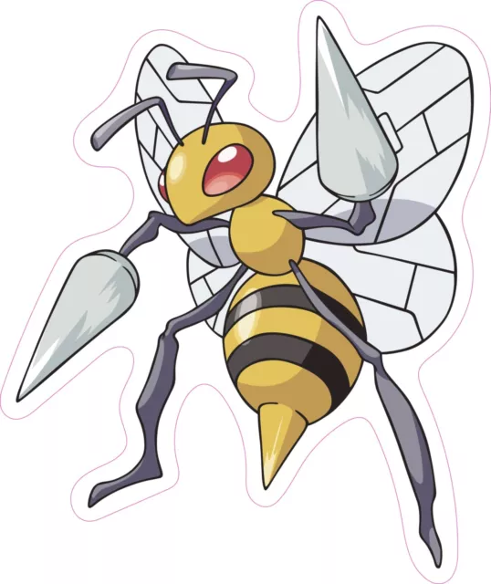 Pokemon Bee Drill Logo Sign Sticker Window Decal Phone Decal Water ...