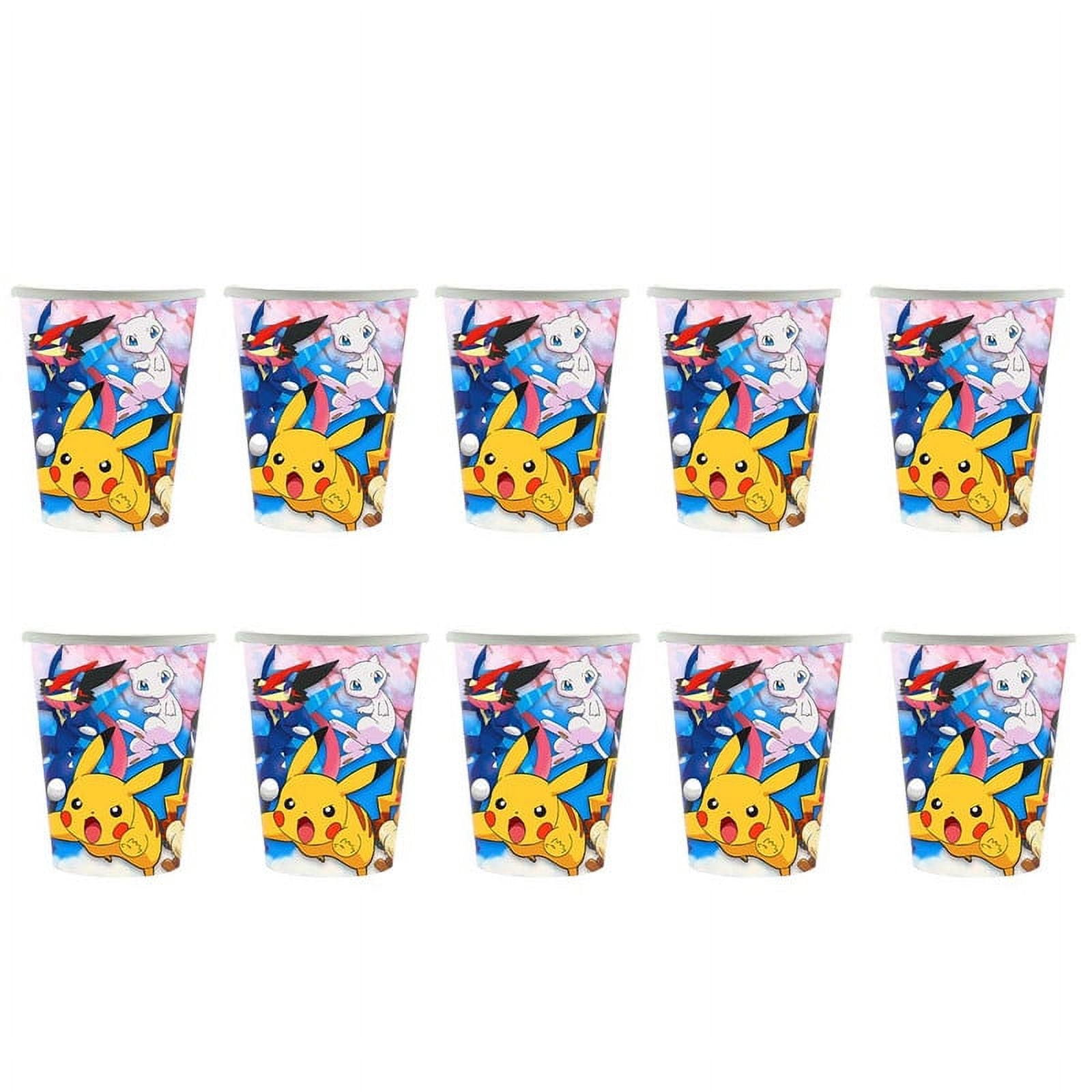 Pokemon Birthday Party Supplies Cups Tableware Disposable Paper ...
