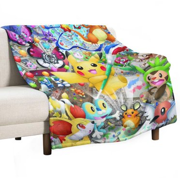 Pokemon 856382 45 x 60 in. Pokemon Kanto Starters Fleece Throw Blanket - Walmart.com