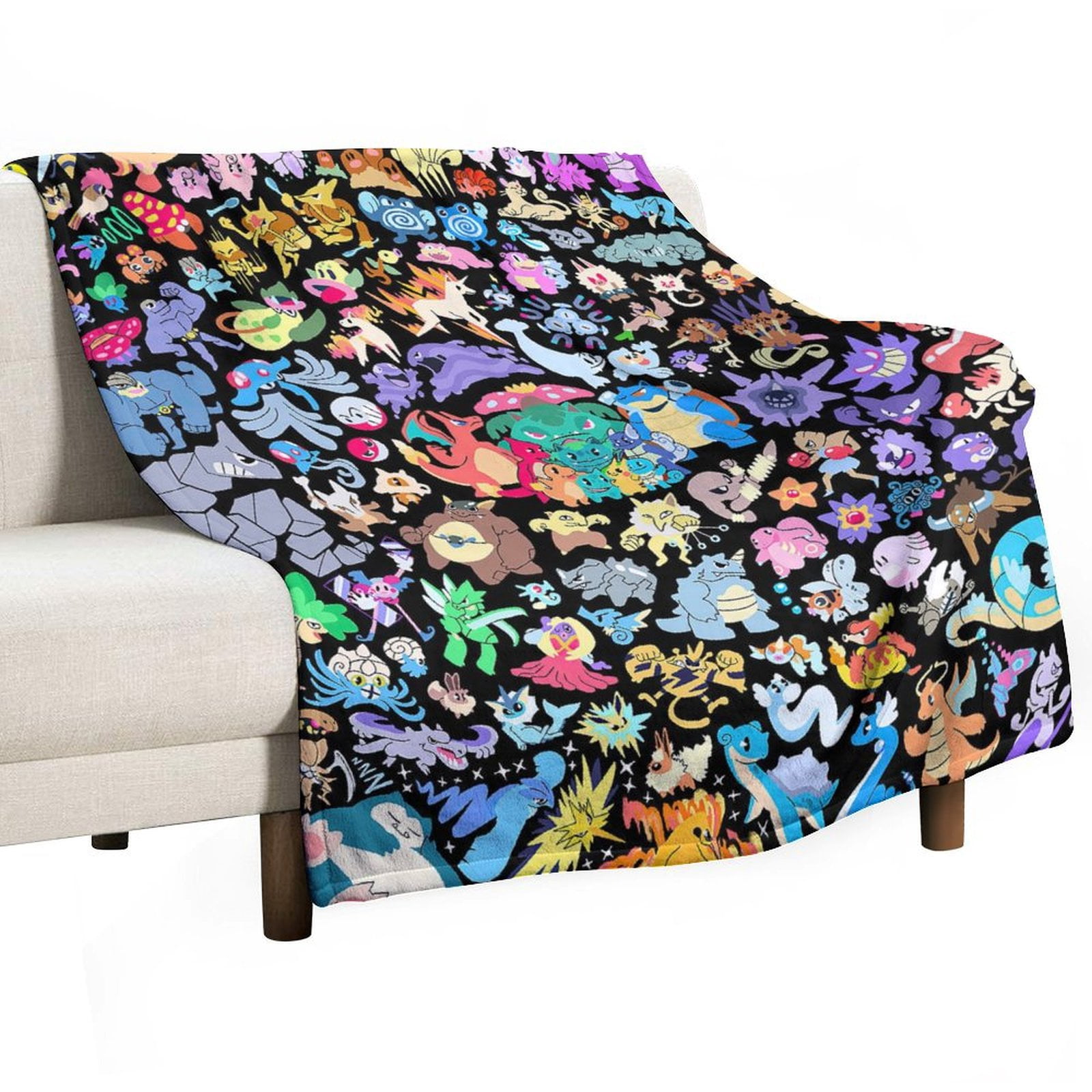 Pokemon Blanket 280g Ultra-Soft Flannel Anime Merchandise Plush Throw ...