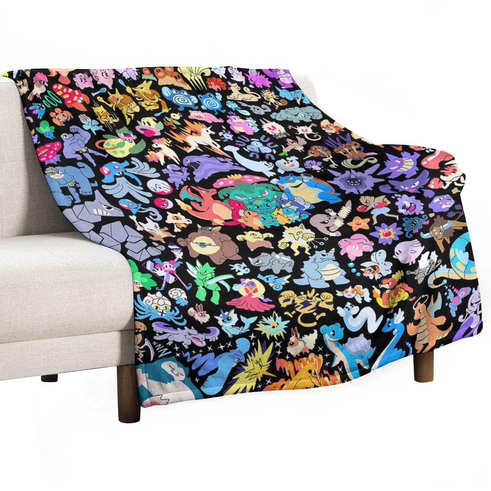 Pokemon Blanket 280g Ultra-Soft Flannel Anime Merchandise Plush Throw ...