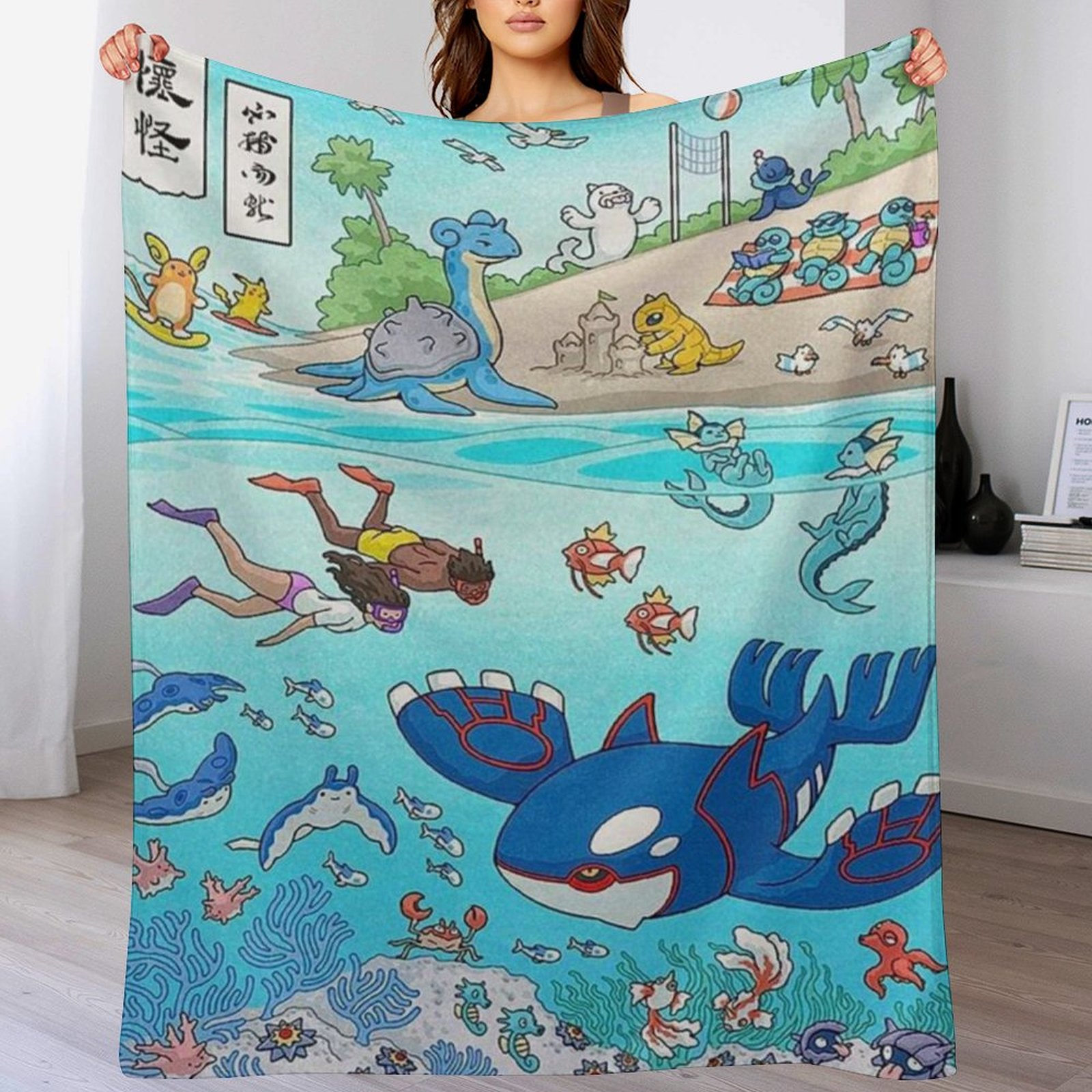 Pokemon Blanket Warm Flannel Throws for Bed Sofa Camping - Walmart.com