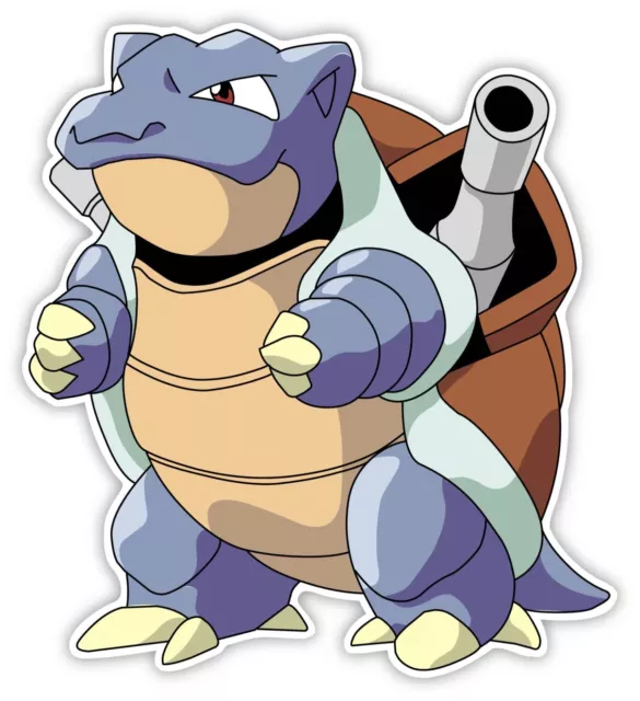 Pokemon Blastoise Sticker Phone Decal Water Bottle Stickers Car Decals ...