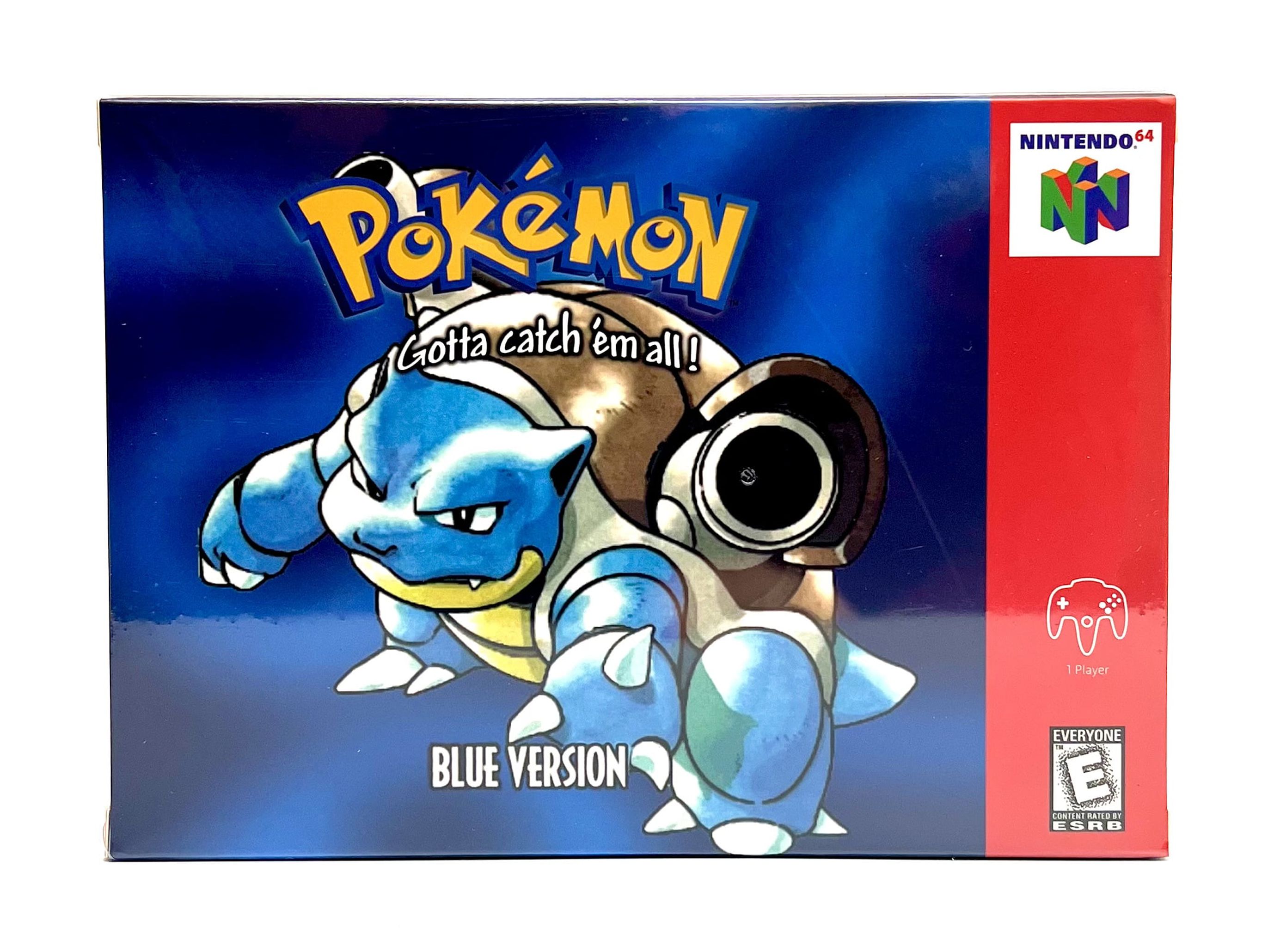 Pokemon Blue N64 Homebrew Game Cartridge (Special Edition) for Nintendo ...