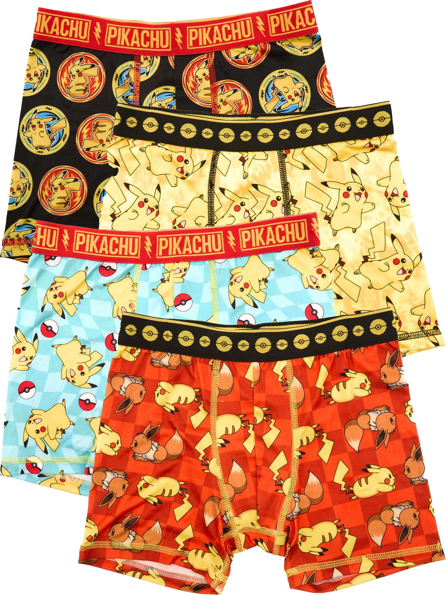 Pokemon Boys Boxer Brief Underwear - XS-XL Sizes - Walmart.com