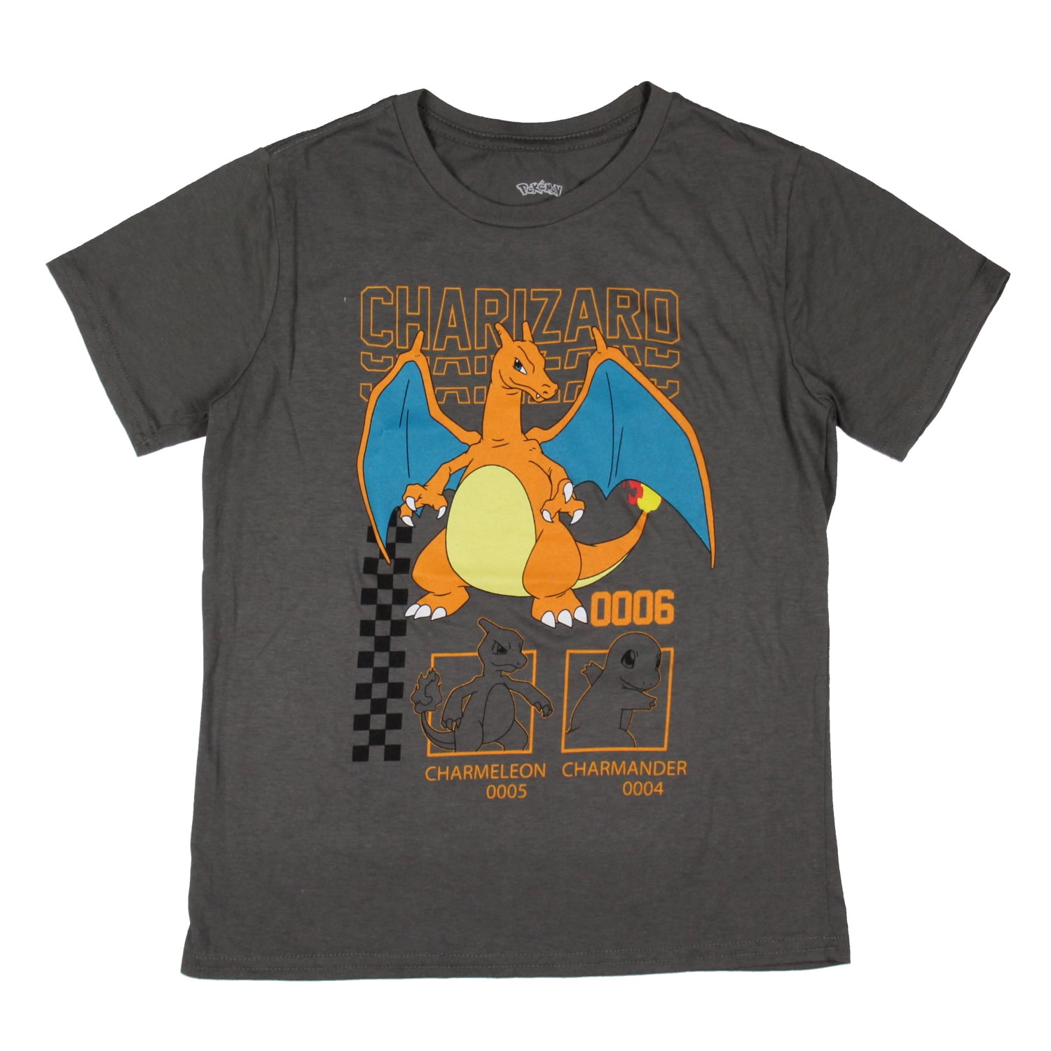 Pokemon Boys' Charizard 0006 Fire Type Kids Graphic Print T-Shirt, 5 - Walmart.com
