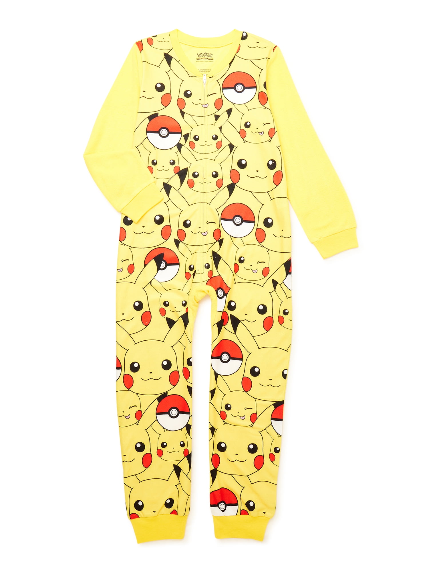 Pokemon Boys Classic One-Piece Union Suit Pajamas, Sizes 4-12 - Walmart.com