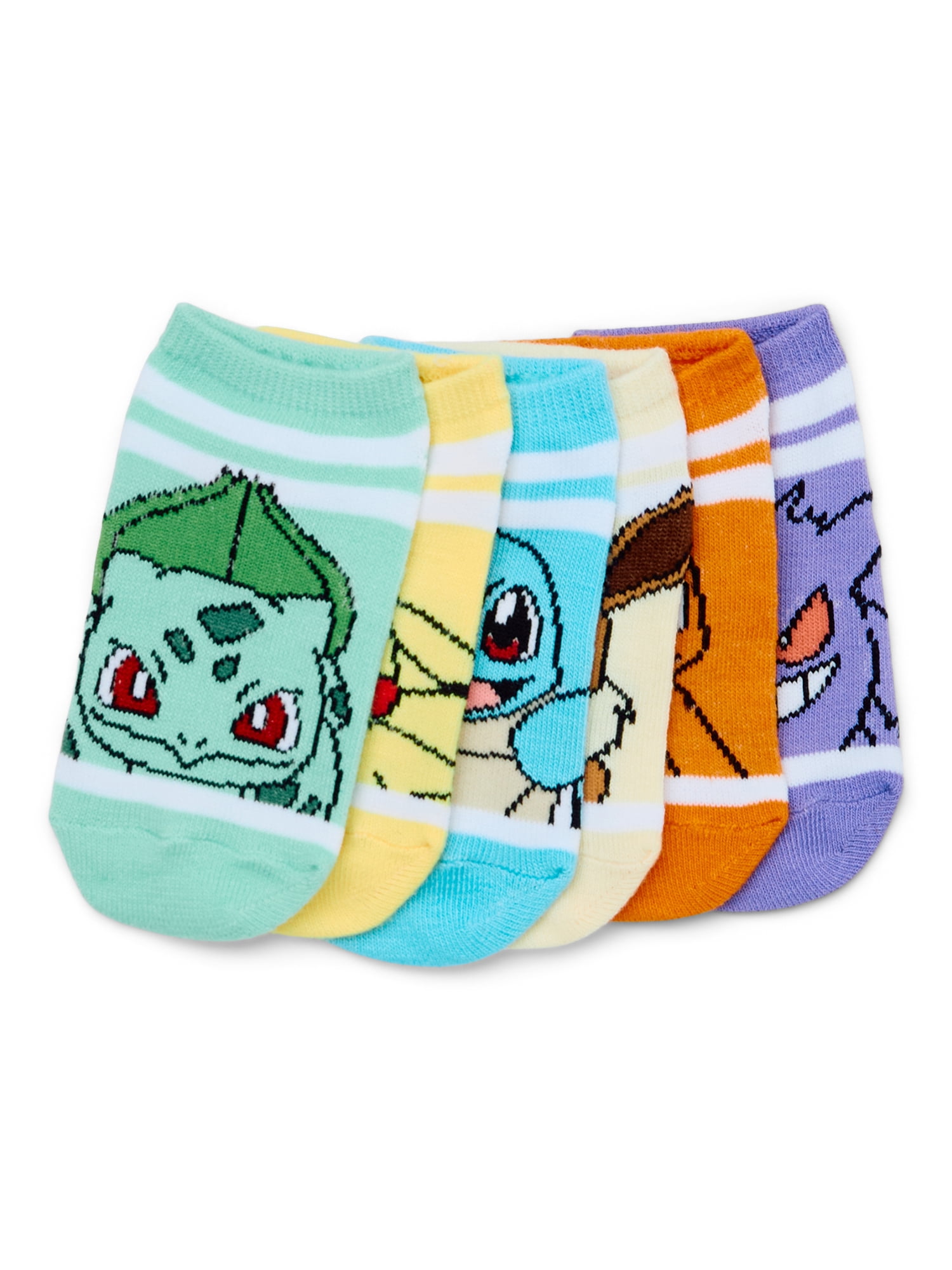 Pokemon Boys No-Show Socks, 6-Pack, Sizes S-L - Walmart.com