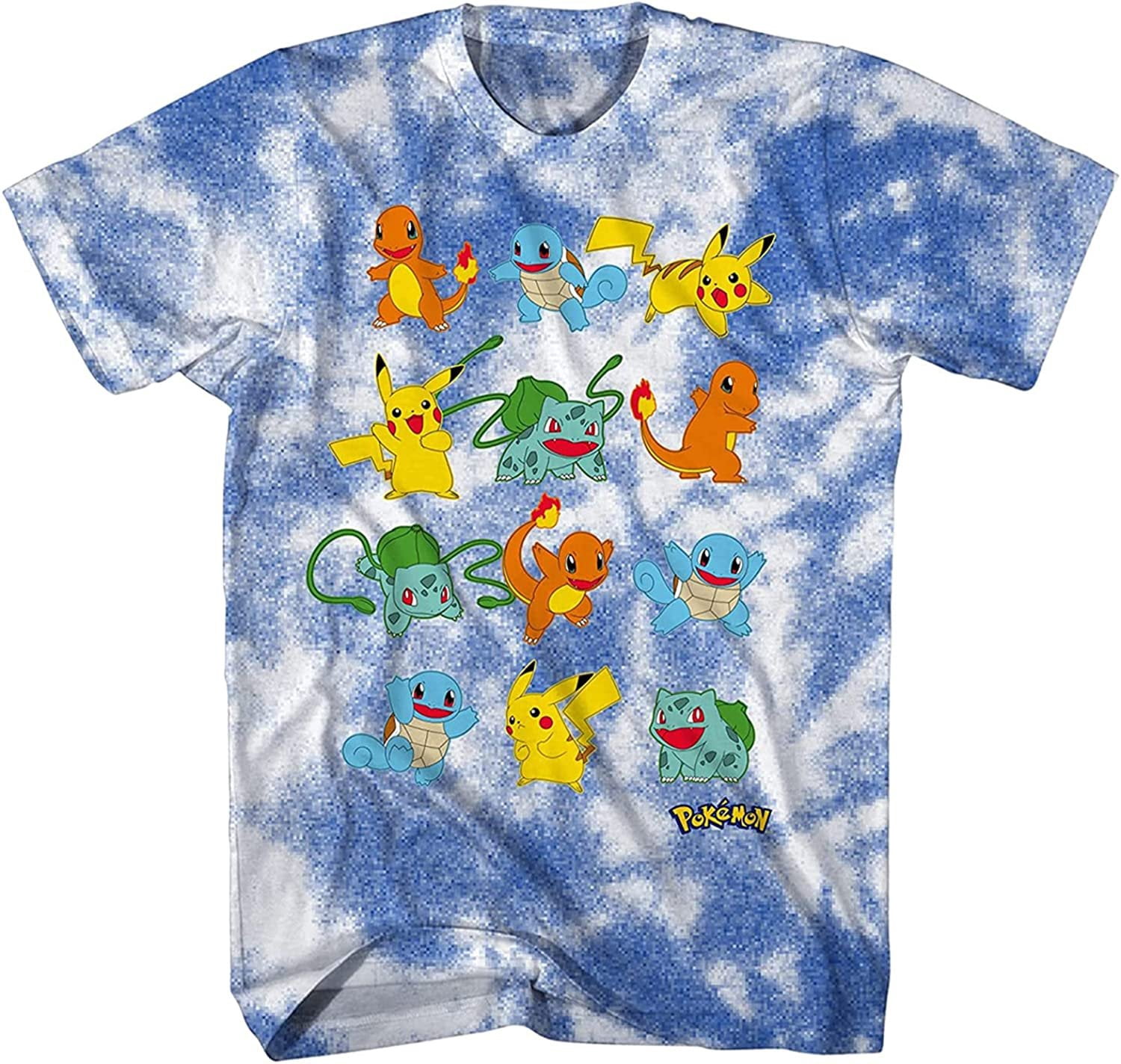 Pokemon Boys Pikachu Game Shirt - Gotta Catch Em All - Official Tie Dye ...