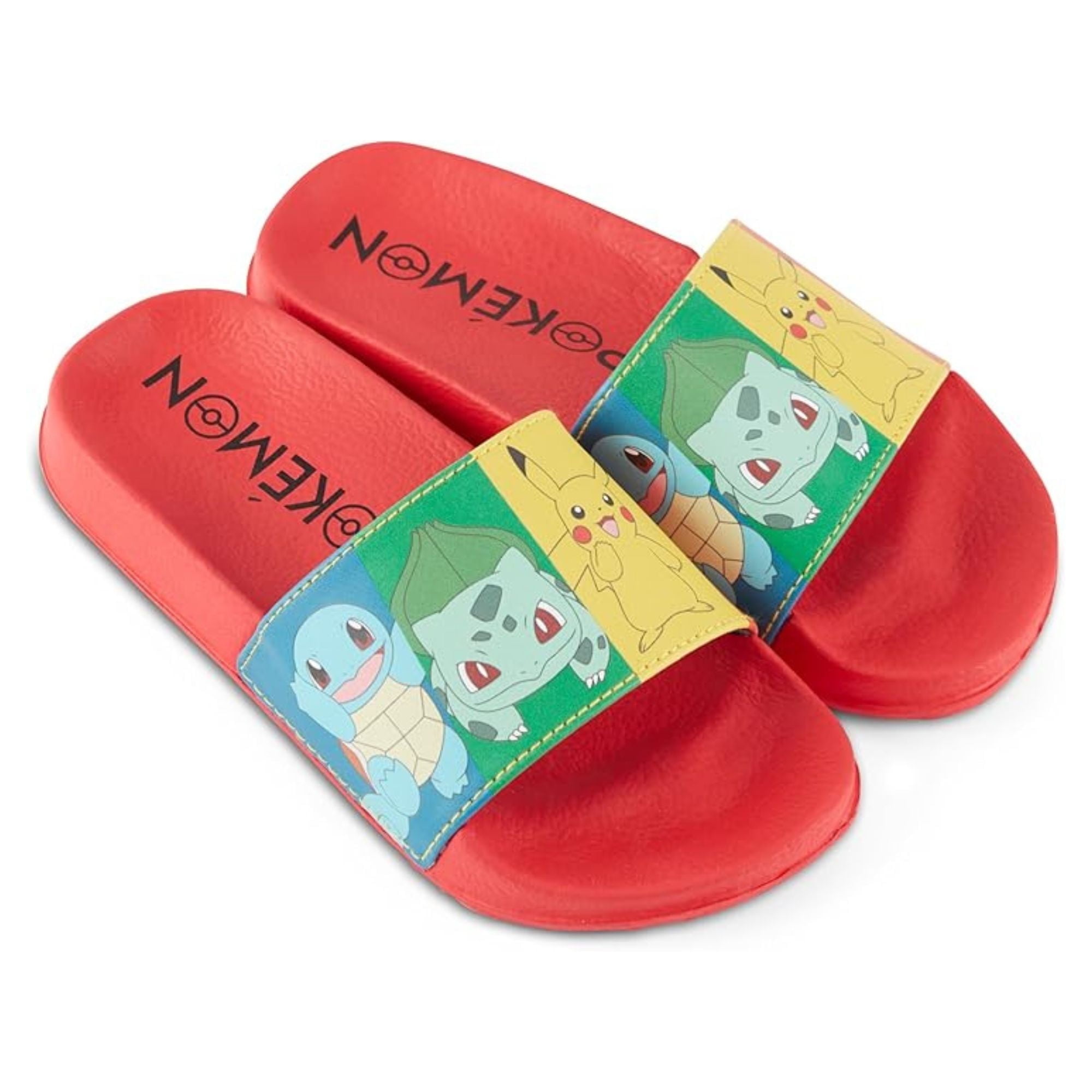 Pokemon Boys Pikachu Slides, Printed Cartoon Slip-on Slippers Sandals ...