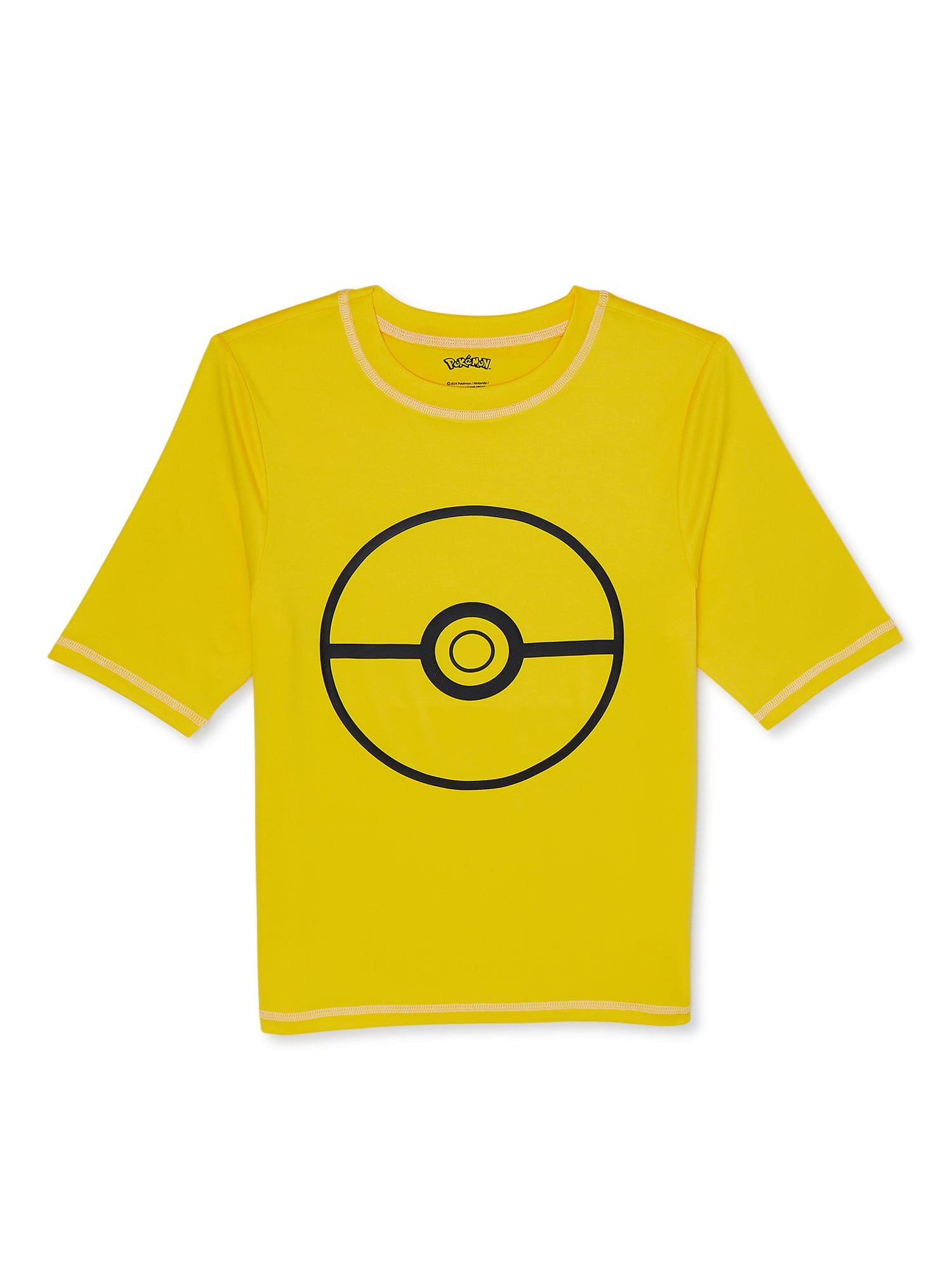 Pokemon Boys Rash Guard with Short Sleeves, Sizes 4-16 - Walmart.com