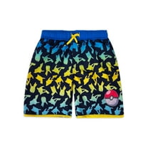 Pokemon Charmander Ivysaur Pikachu Wartortle Big Boys Swim Trunks ...
