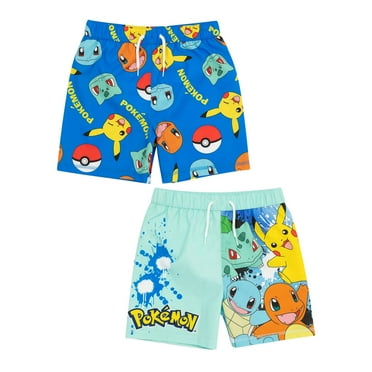 Pokemon Boys Swim Trunks: Charmander, Ivysaur, Pikachu, Wartortle ...