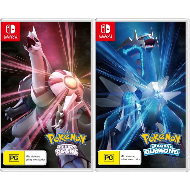 Nintendo Switch Game Double Pack: Pokemon Brilliant Diamond and Shining ...
