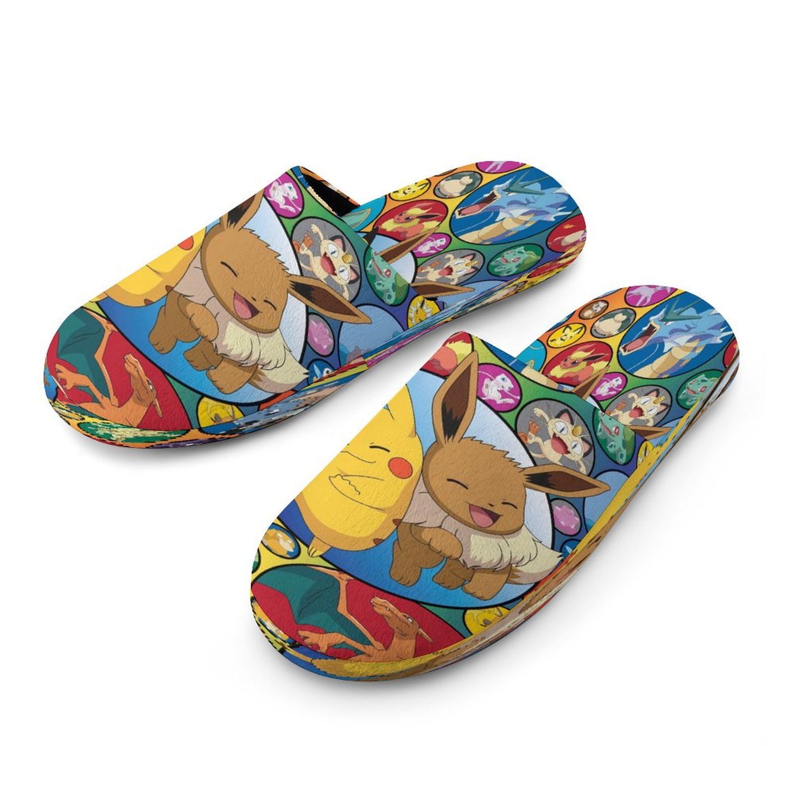 Pokemon - Pokemon Bubbles Slippers for Mens Unisex Cozy Memory Foam ...