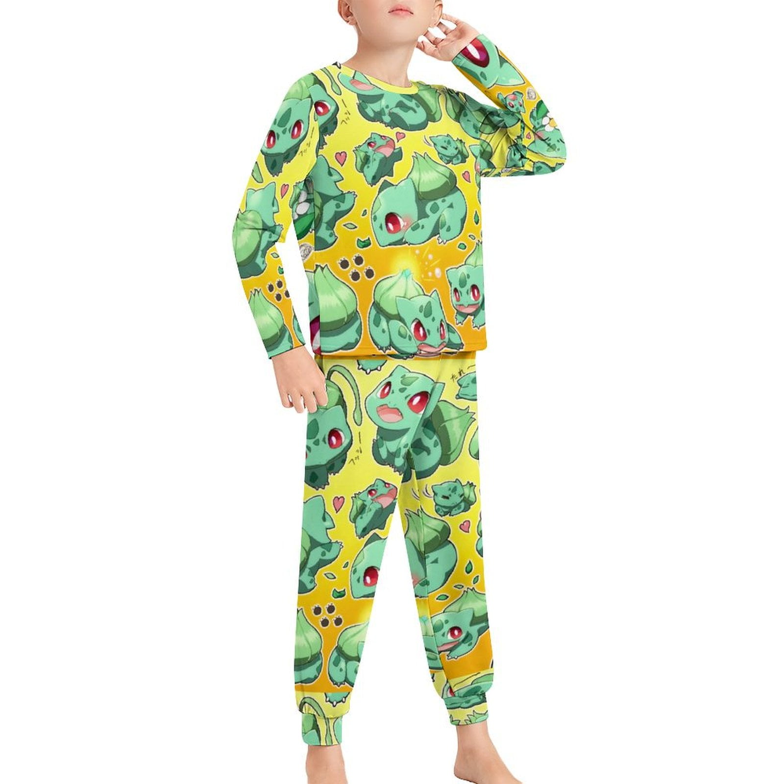 Pokemon Bulbasaur Boys Pajamas for Toddler Clothes Set Planet Train ...