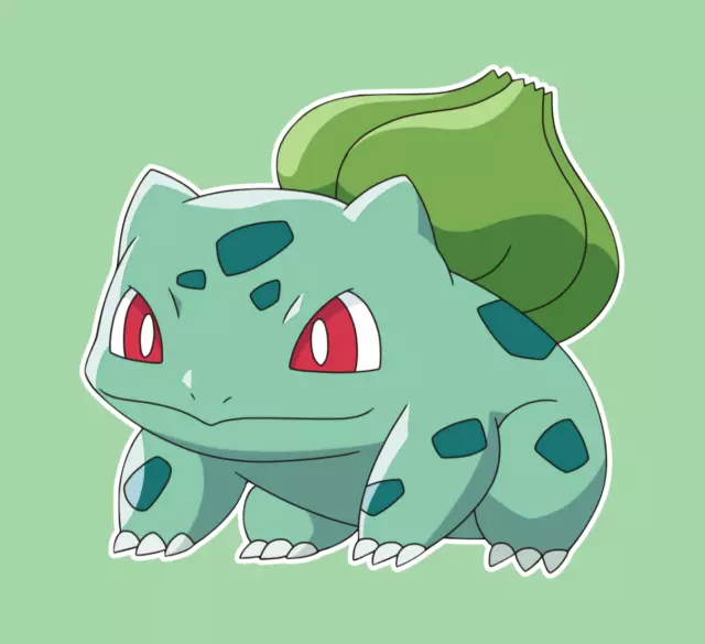 Pokemon Bulbasaur Sticker Phone Decal Water Bottle Stickers Car Decals ...