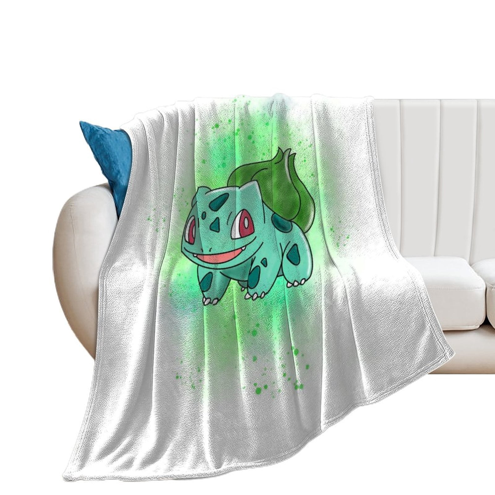 Pokemon Bulbasaur Throw Blanket Cute Flannel for Boys Girls Men Women ...