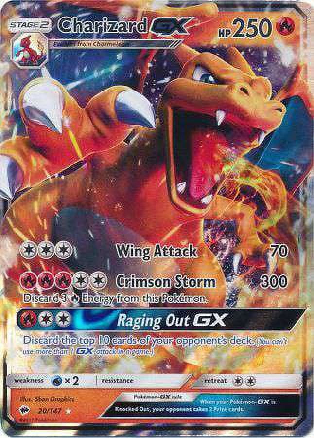 Pokemon Burning Shadows Charizard-GX #20 - Walmart.com