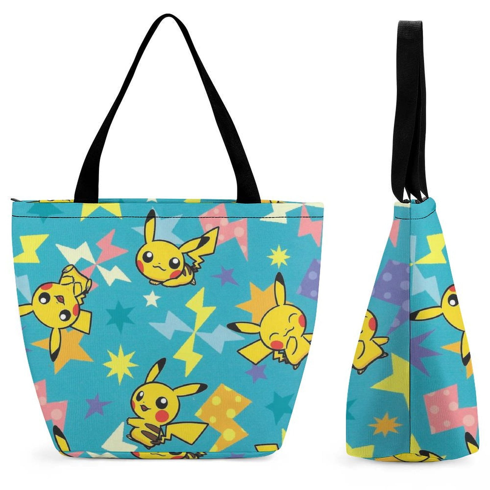 Pokemon Canvas Tote Bag Large Women Casual Shoulder Bag Handbag ...