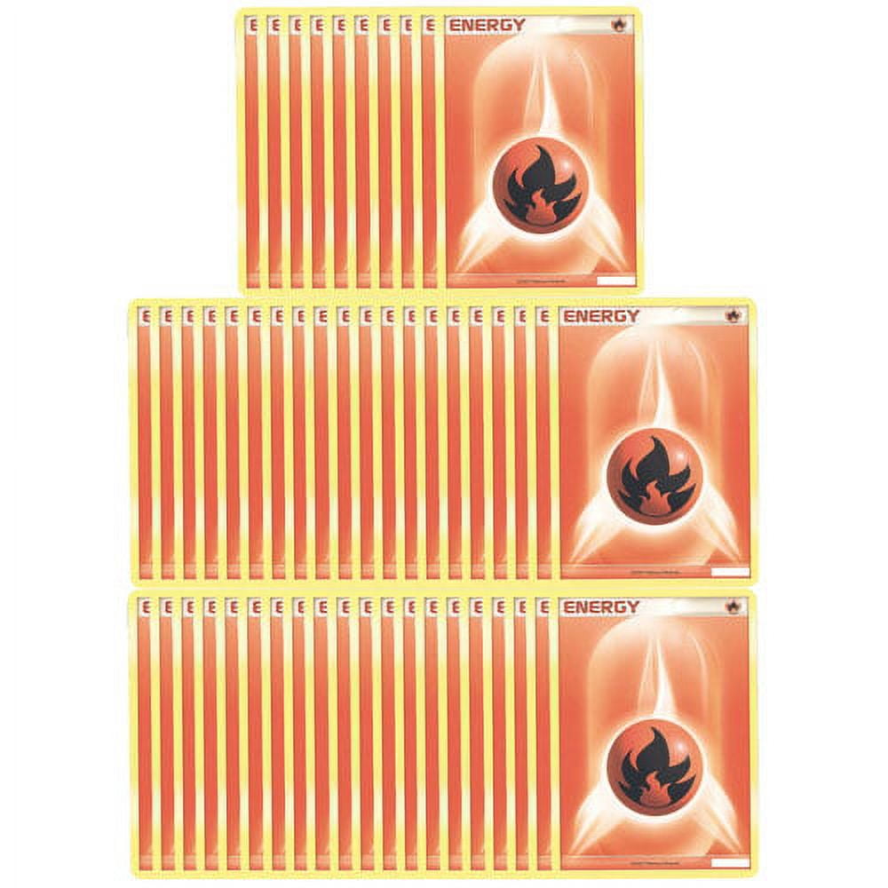 Pokemon Cards - LOT OF 50 FIRE ENERGY Cards (red) - Walmart.com