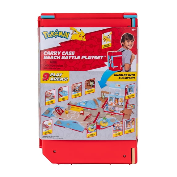 Pokemon Carry Case Beach Battle Playset - Portable Transforming ...