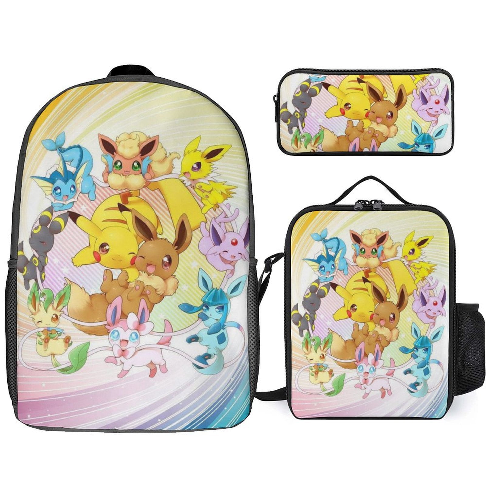 Pokemon Cartoon Anime Lunch Bag, Handbag, And Pencil Box Packaging Bag ...