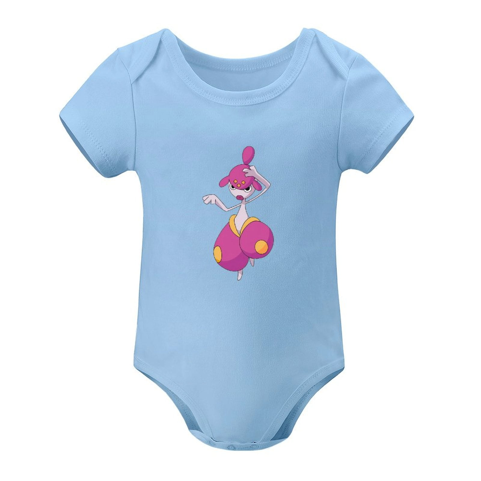 Pokemon Cartoon Newborn Sky Blue Short -Sleeve Baby's Bodysuit 6 months ...
