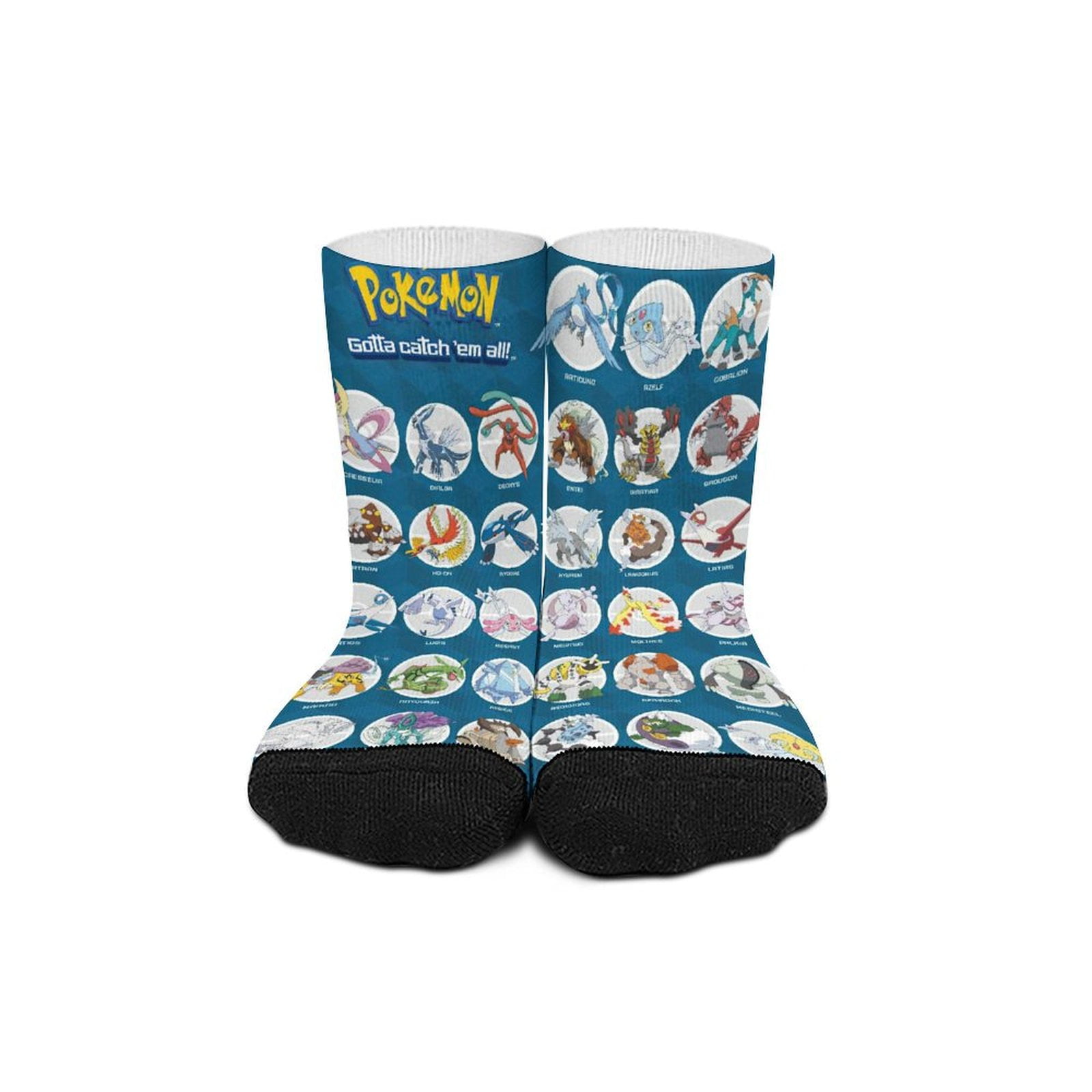 Pokemon Cartoon Socks Kids Youth Men & Women Over-the-Calf Anime High ...