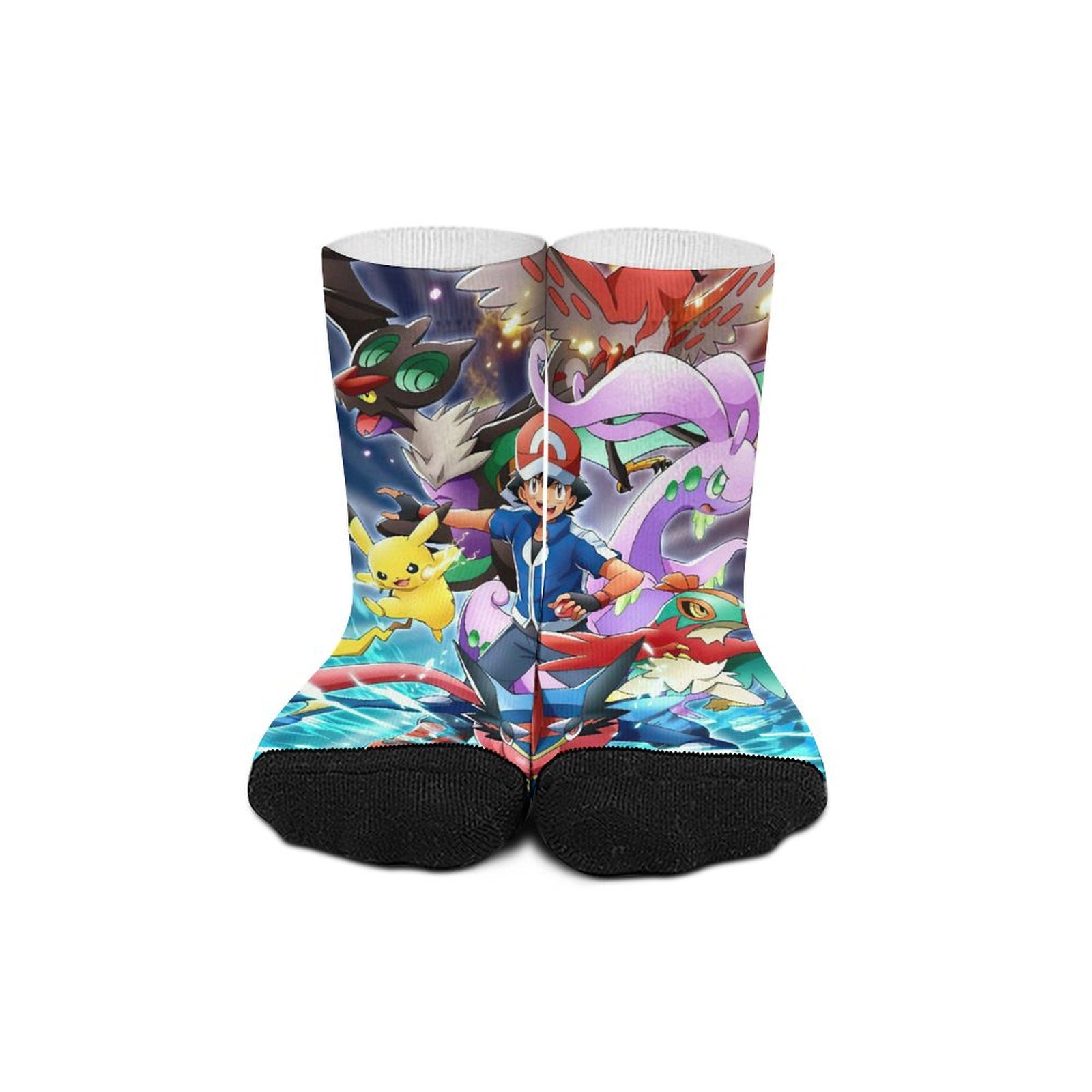 Pokemon Cartoon Socks Kids Youth Men & Women Over-the-Calf Anime High ...