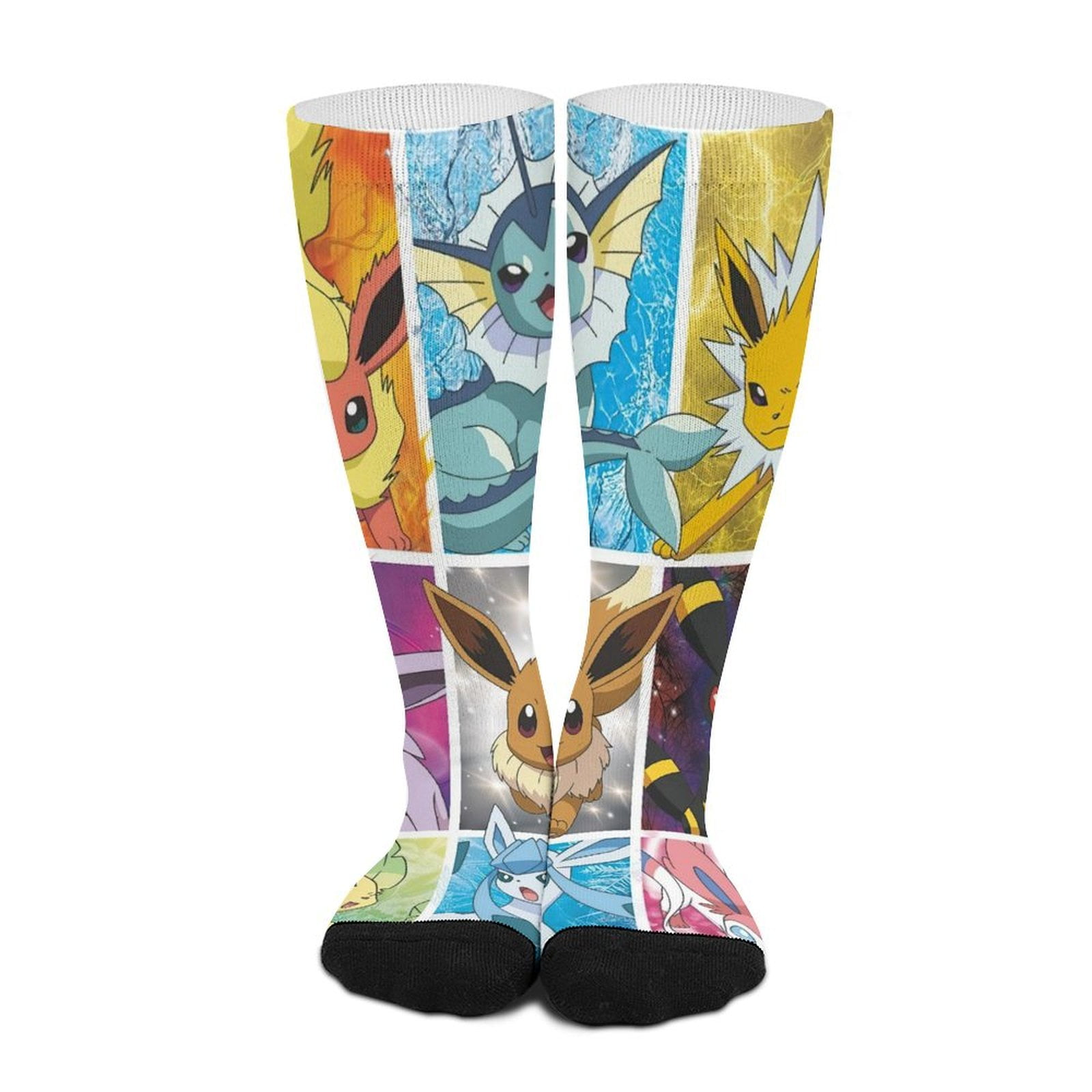 Pokemon Cartoon Socks Kids Youth Men & Women Over-the-Calf Anime High ...