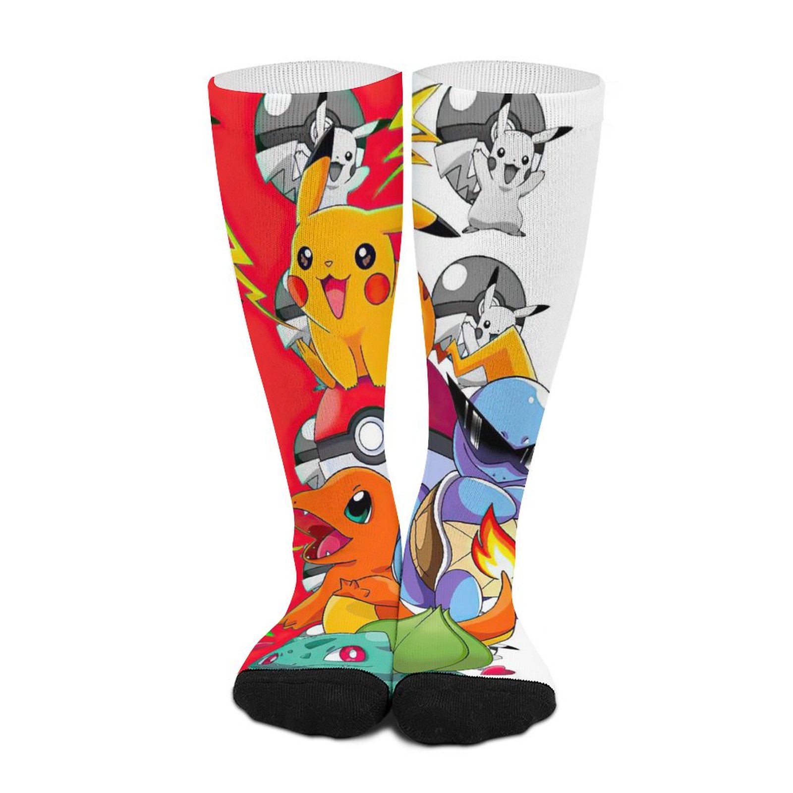 Pokemon Cartoon Socks Kids Youth Men & Women Over-the-Calf Anime High ...