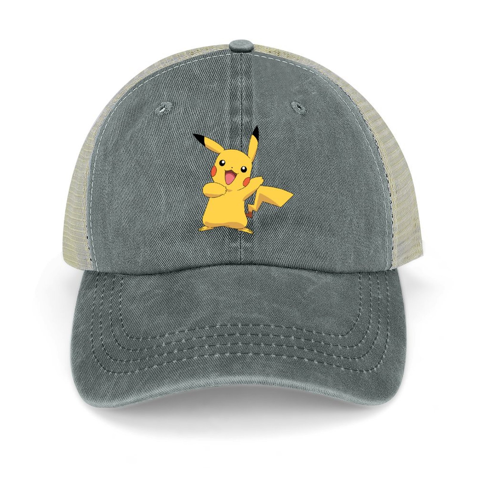 Pokemon Cartoon Unisex Hat Adjustable Baseball Cap Gray-style-21 ...