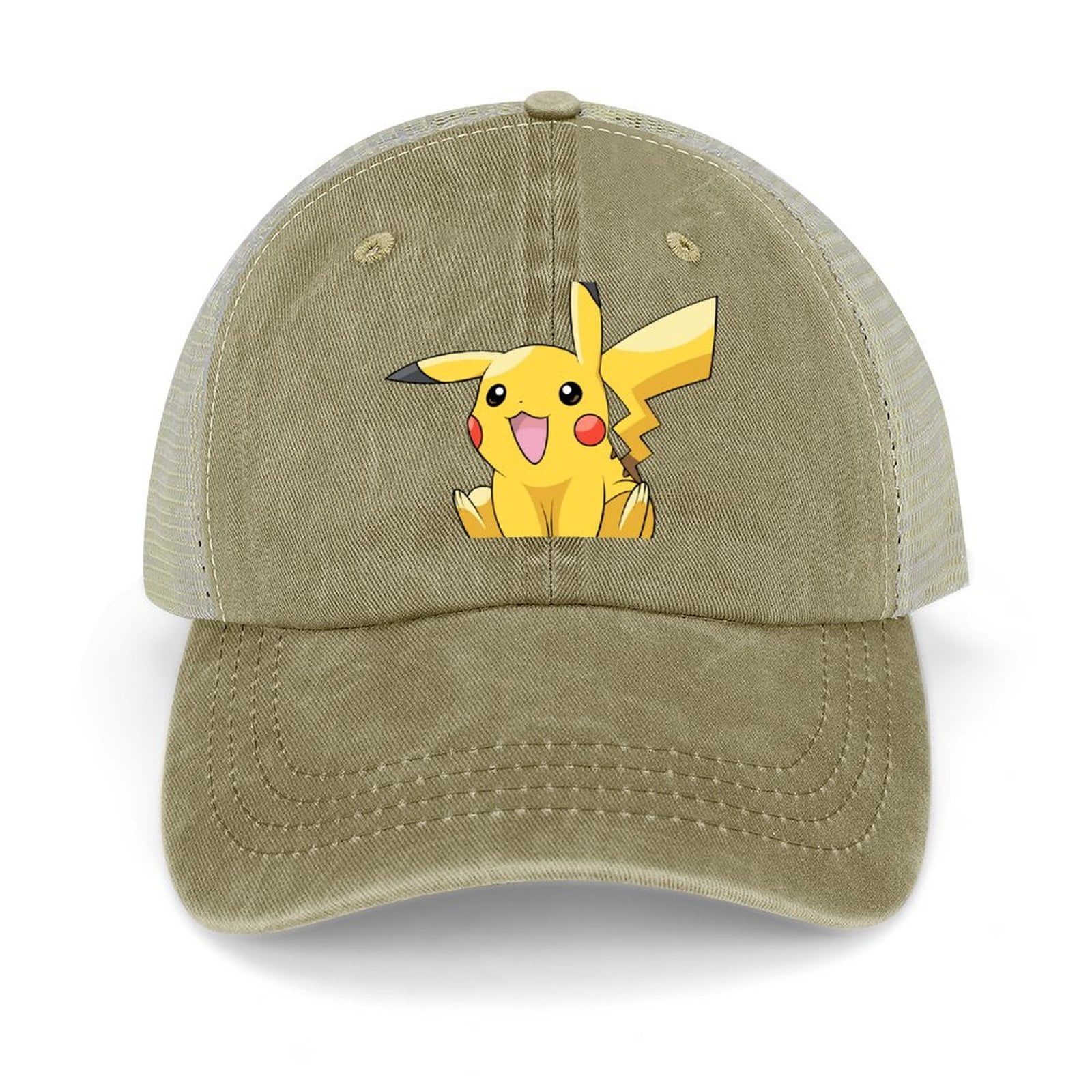Pokemon Cartoon Unisex Hat Adjustable Baseball Cap Khaki-style-5 ...