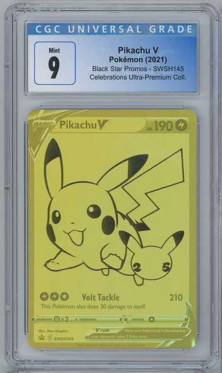 Pokemon Celebrations Pikachu V Graded Card (CGC 9) - Walmart.com