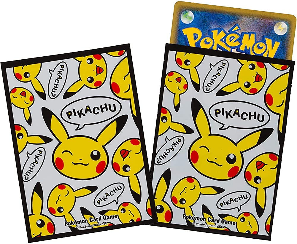 Pokemon Center Original Card Game Sleeves - Pikachu Wink (64 Sleeves ...