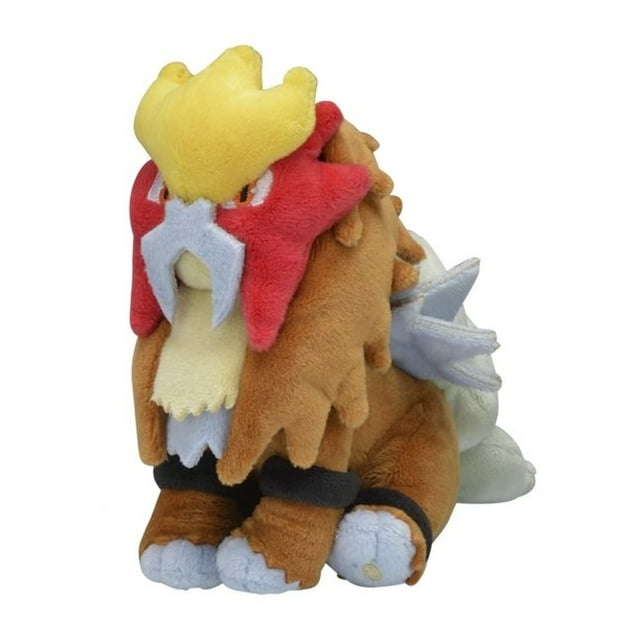 Pokemon Center Merch Toy: Entei Plush #244 - Sitting Cuties, Generation ...