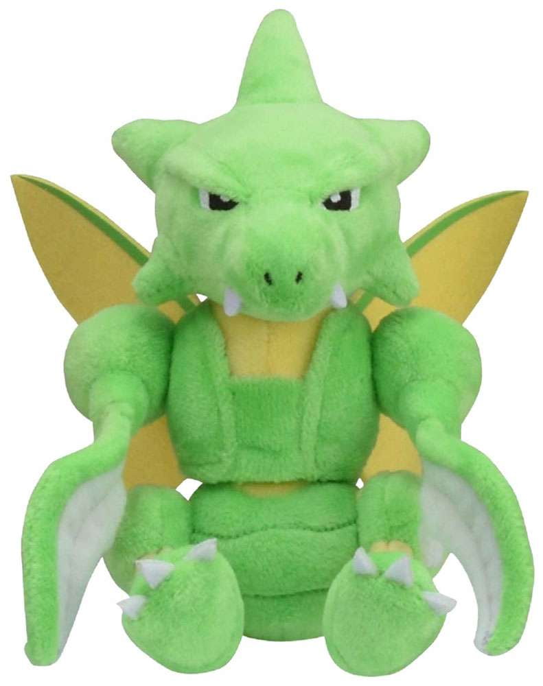 New Pokemon Merch: Sitting Cuties Scyther Plush Toy - Stuffy Pokemon ...