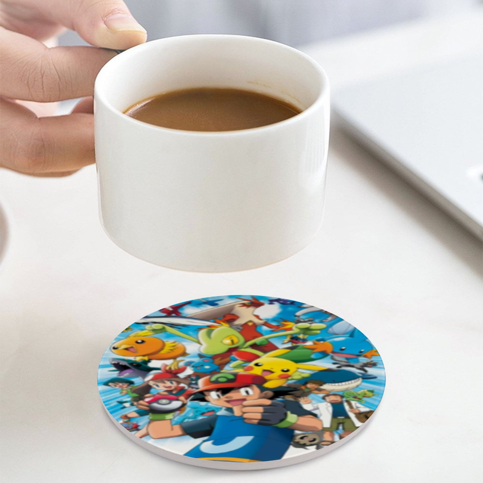 Pokemon Ceramic Coasters 4 Pcs,These coasters are perfect for ...