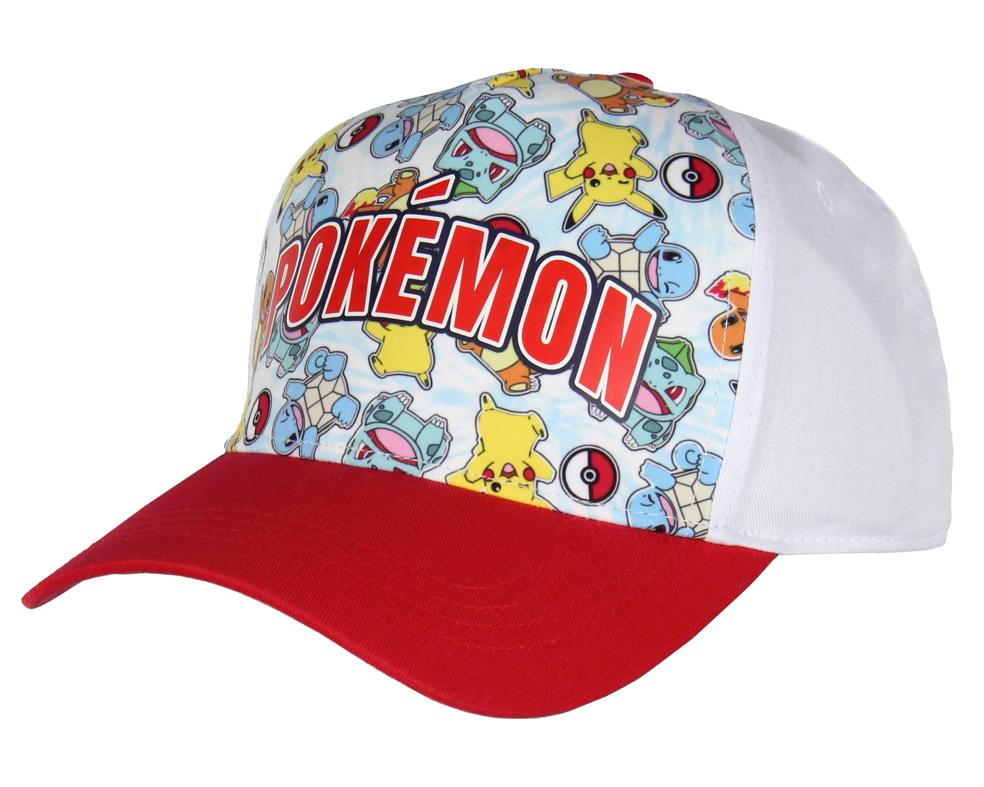 Pokemon Character Collage Sublimated Youth Snapback Trucker Hat OSFM ...