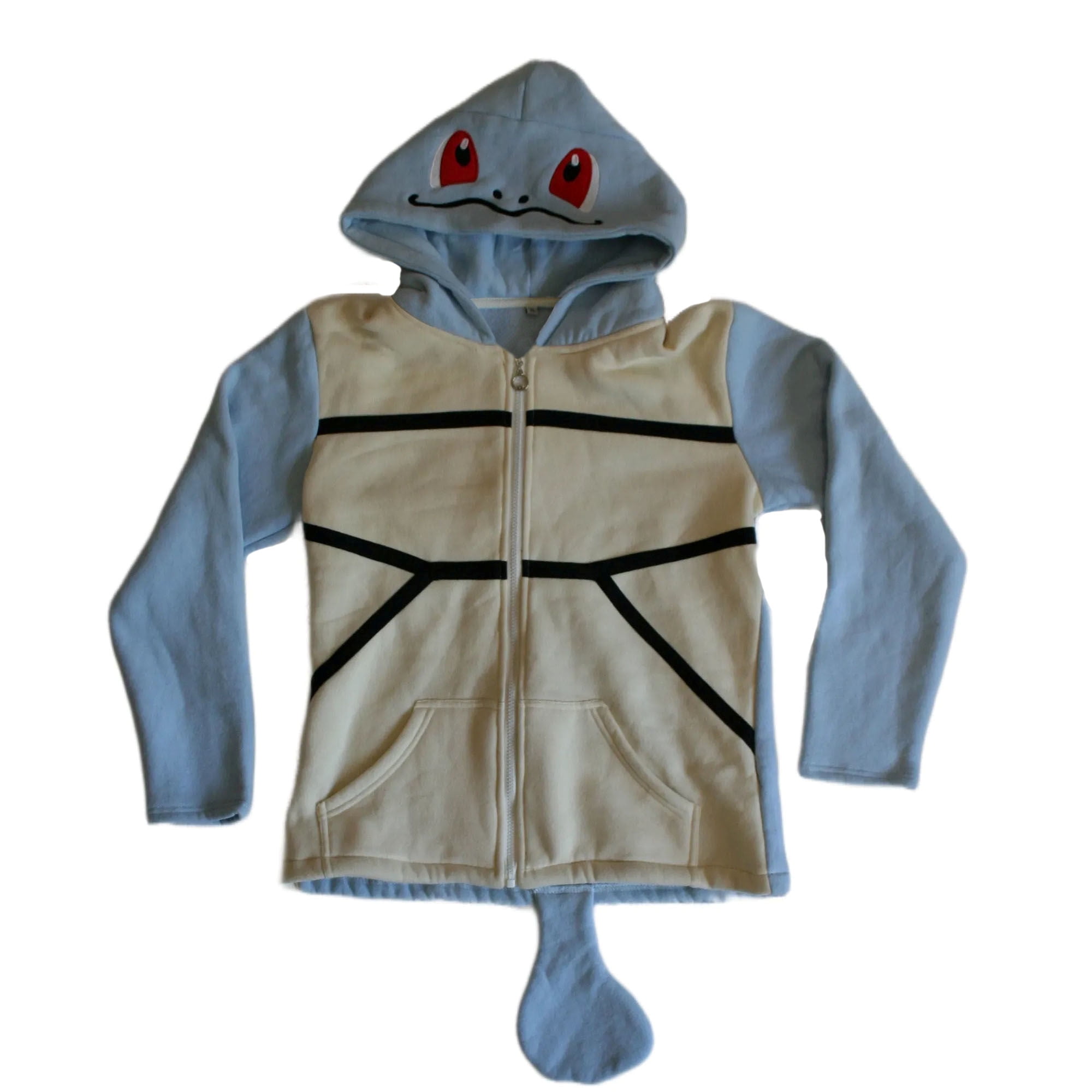 Pokemon Character Unisex Youth Fleece Hooded Jacket Squirtle Size XL ...