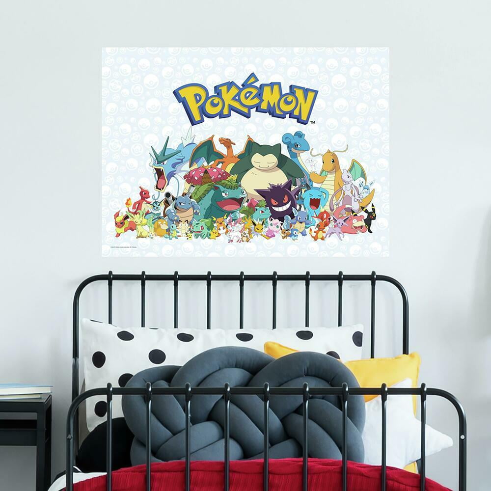 Pokemon Characters Peel and Stick Wall Graphix - Walmart.com