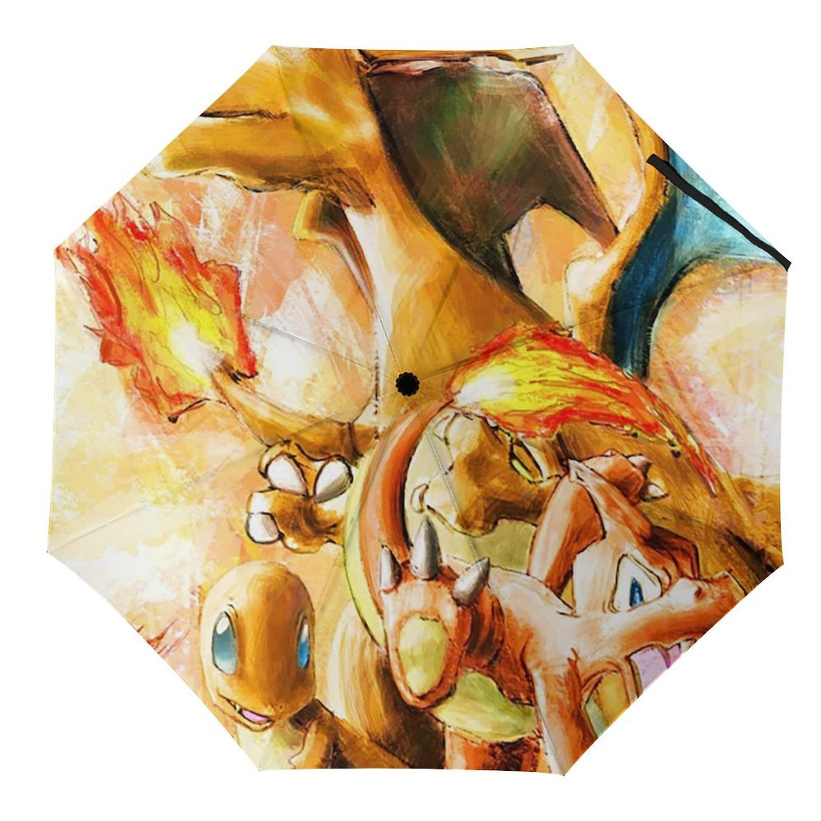 Pokemon Charizard 3 Fold Umbrella Automatic Open-close Cartoon UV ...
