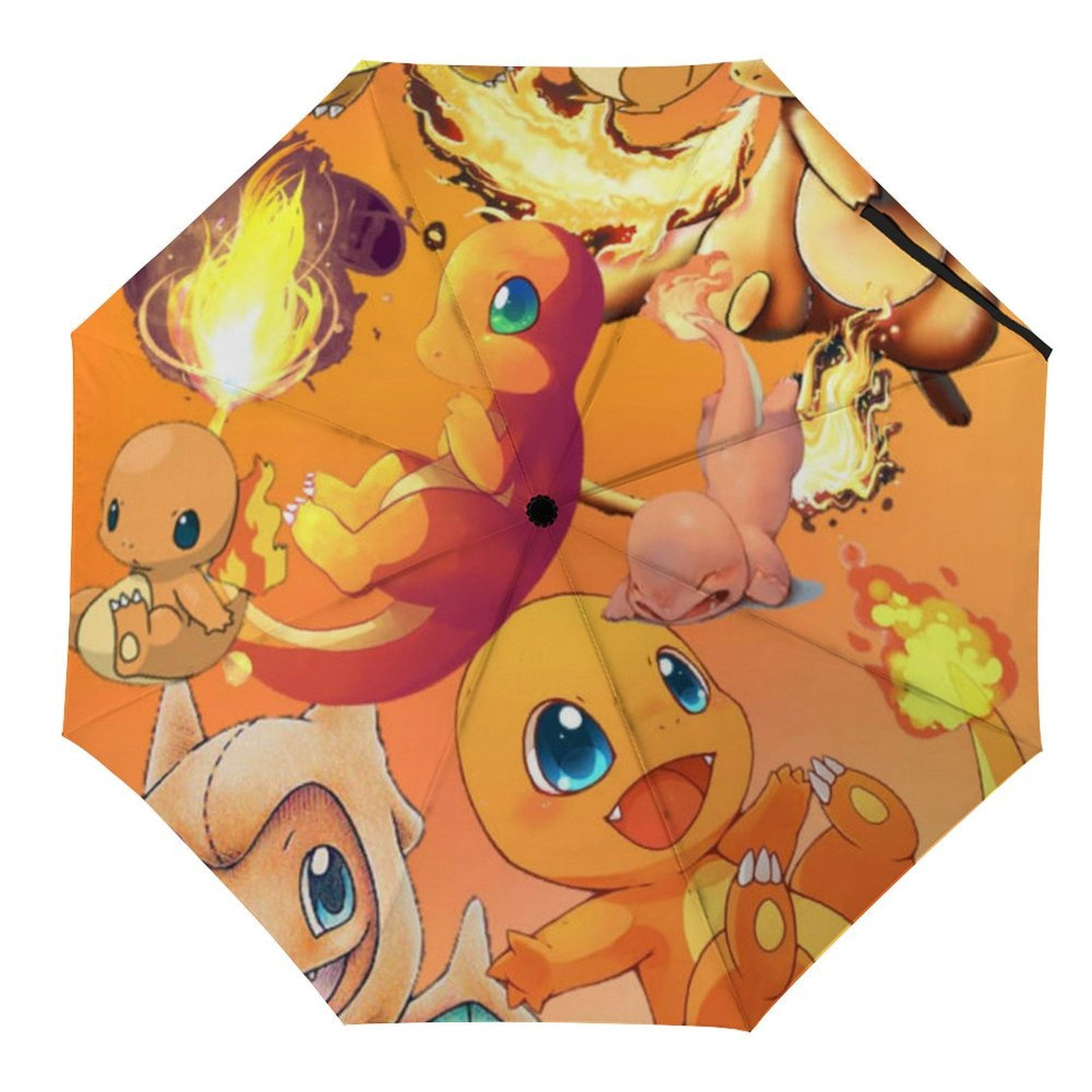 Pokemon Charizard 3 Fold Umbrella Automatic Open-close Cartoon UV ...