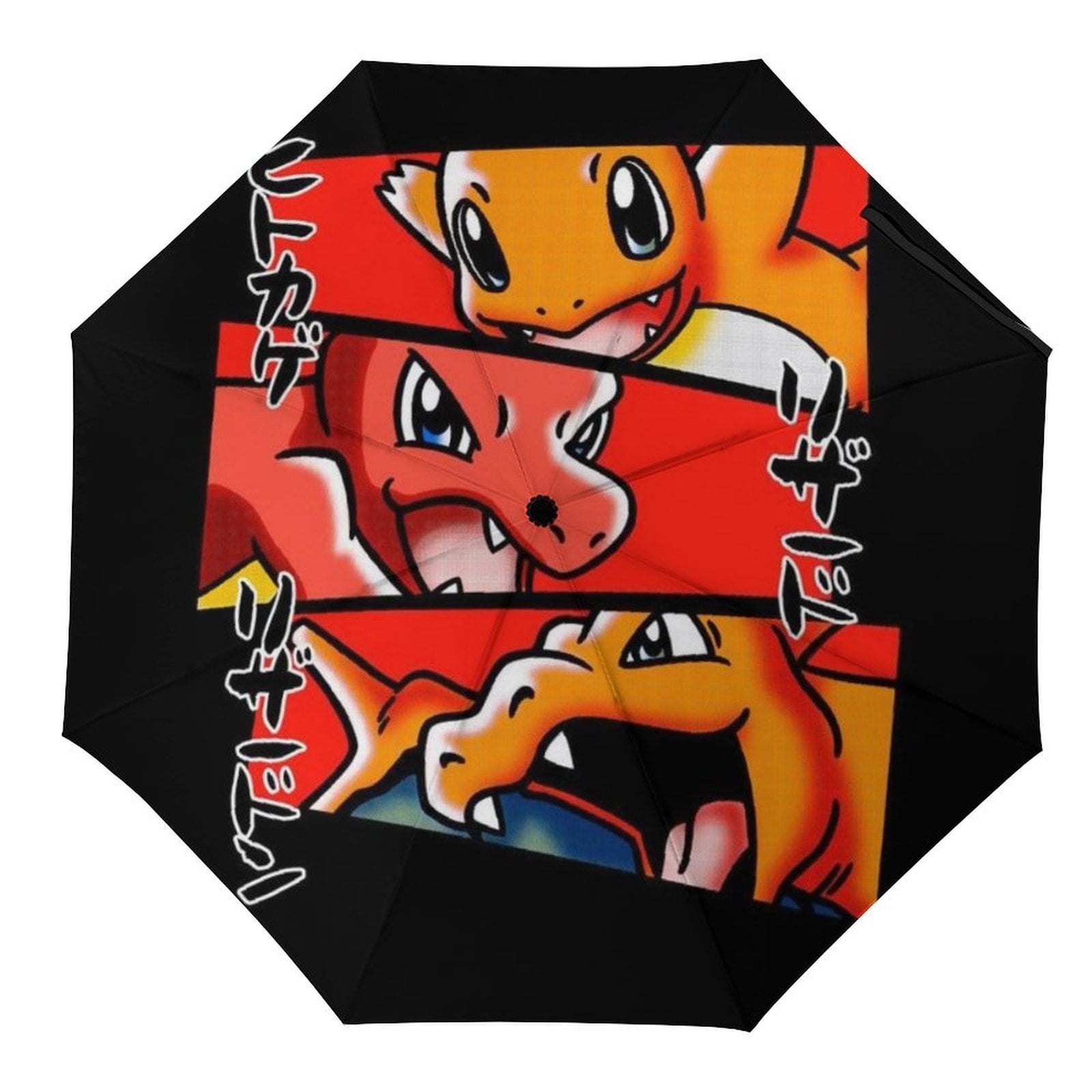 Pokemon Charizard 3 Fold Umbrella Automatic Open-close Cartoon UV ...
