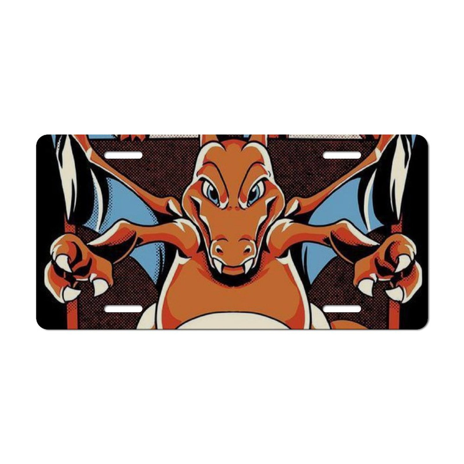 Pokemon Charizard Car License Plate Cute Anime License Plate Covers ...